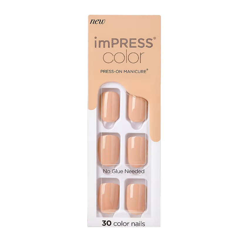 KISS IMPRESS Press-on manicure latte colors S | Younes Coif Tunisie